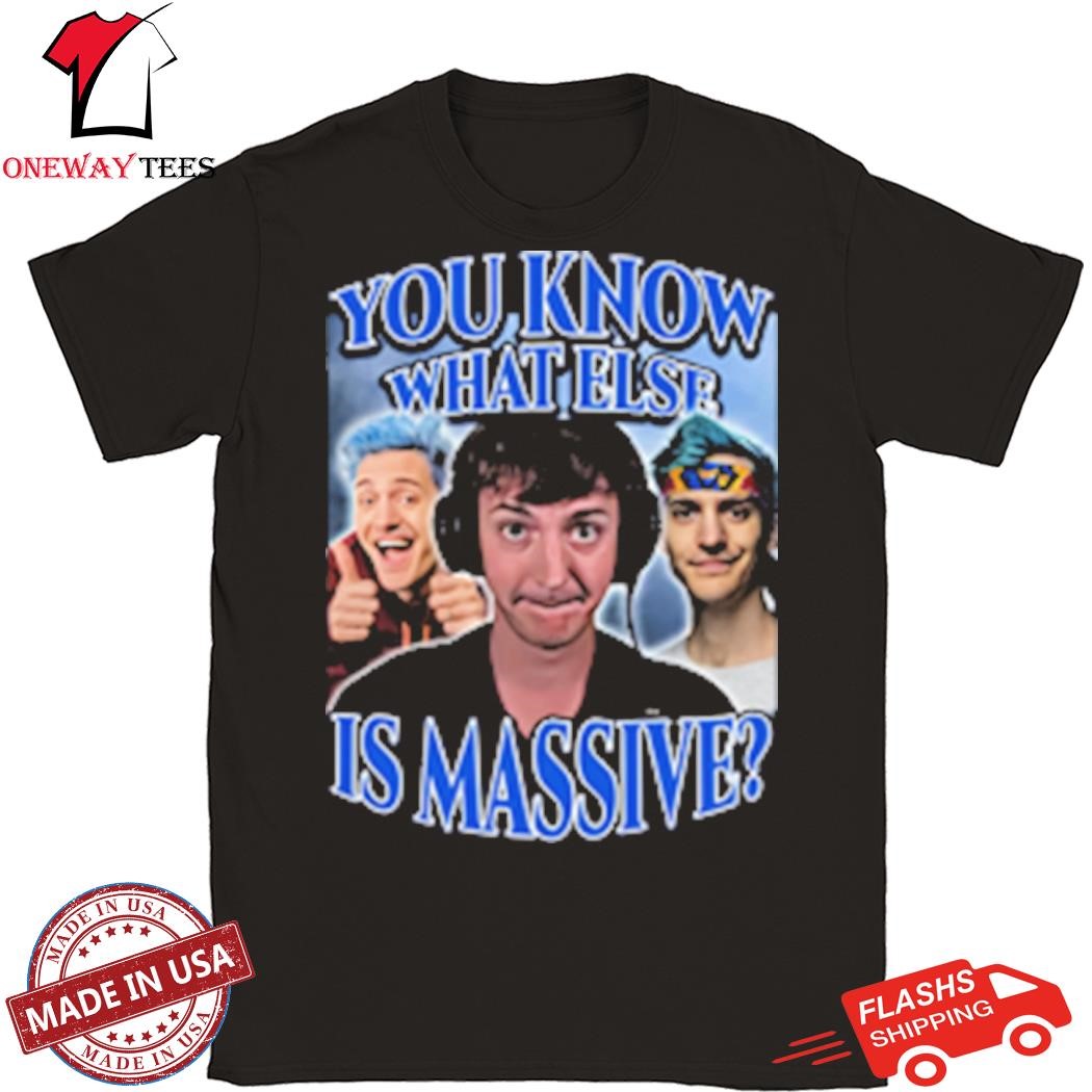 Official You Know What Else Is Massive Ninja Low Taper Fade Meme Shirt, hoodie, longsleeve ...